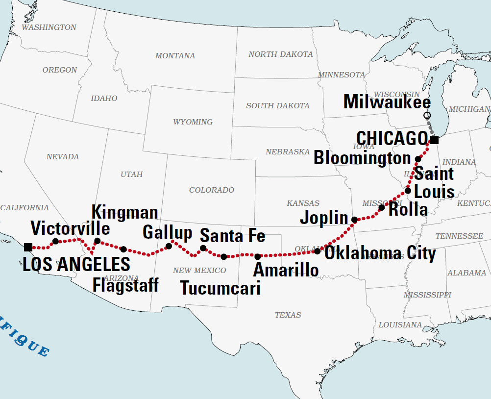 Route 66 - Routes de légende :Routes de légende